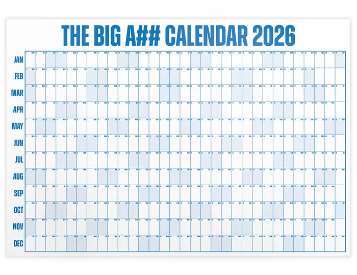 Yearly Dry Erase Wall Calendar 2025 | The Big A## Calendar