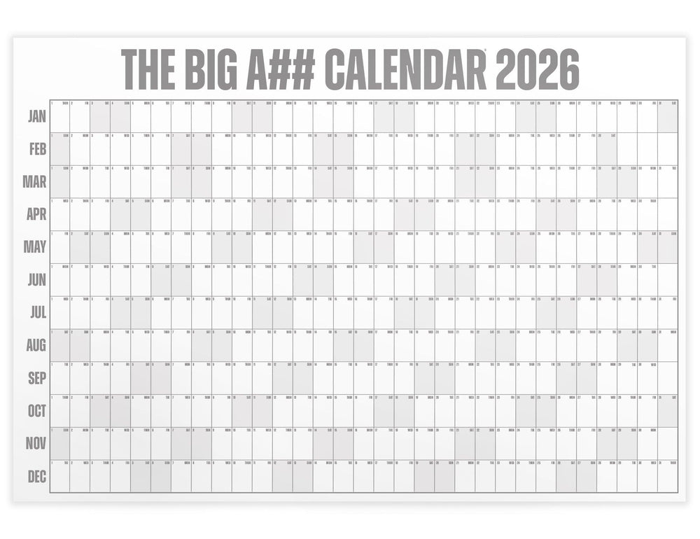 Yearly Dry Erase Wall Calendar 2025 | The Big A## Calendar