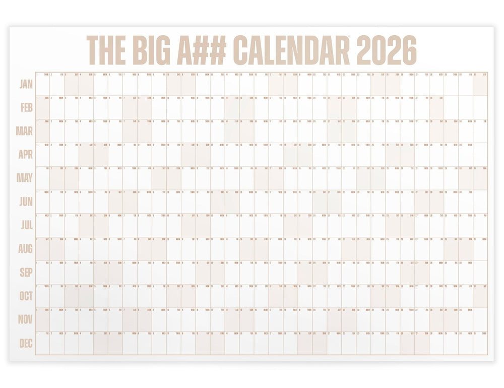 Yearly Dry Erase Wall Calendar 2025 | The Big A## Calendar