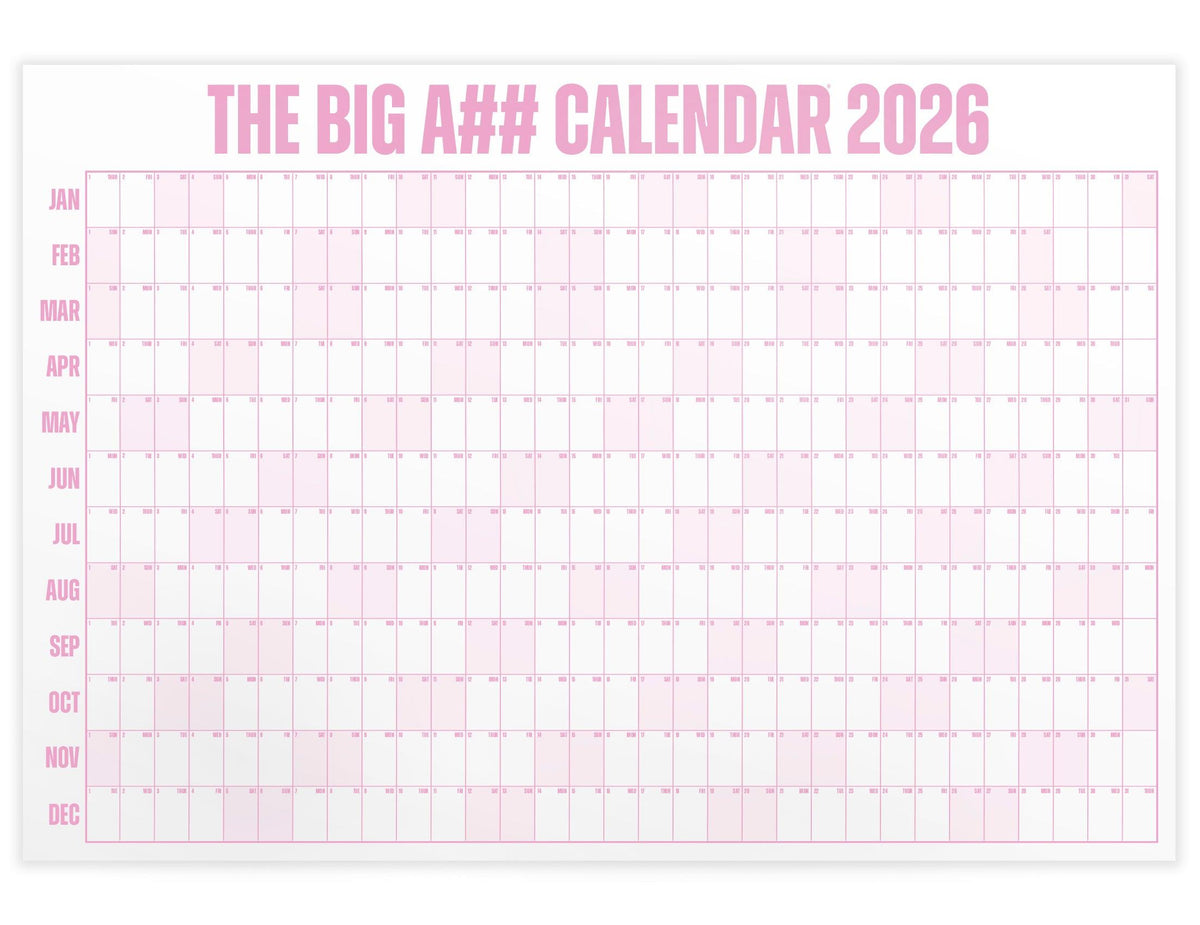 Yearly Dry Erase Wall Calendar 2025 | The Big A## Calendar