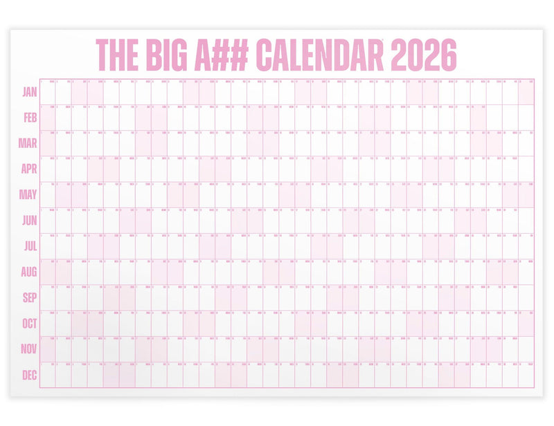 Yearly Dry Erase Wall Calendar 2025 | The Big A## Calendar