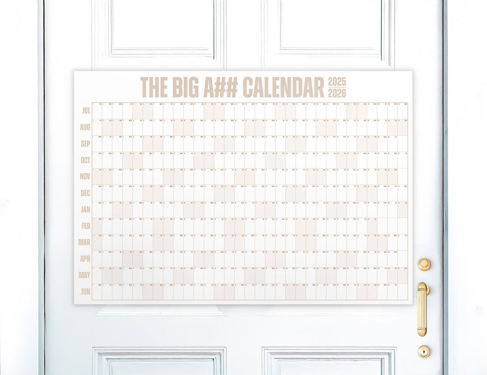 Mid-Year, Door Size Calendar | The Big A## Calendar