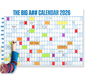 Yearly Dry Erase Wall Calendar | The Big A## Calendar